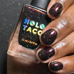 Holo Taco | Waste Of Space | Nail Polish | Black | Flakie - Holographic ...