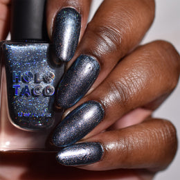 Holo Taco | Overshadowed | Nail Polish | Blue - Grey - Silver | Chrome ...