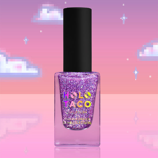 Holo Taco | Glitch & Glam | Nail Polish | Purple | Glitter - Holographic