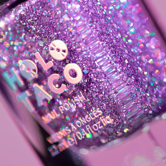 Holo Taco | Glitch & Glam | Nail Polish | Purple | Glitter - Holographic