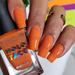Holo Taco | Box Office Bomb | Nail Polish | Orange | Glitter - Holographic
