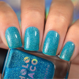 Holo Taco | Be Kind Rewind | Nail Polish | Blue | Glitter - Holographic