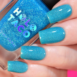 Holo Taco | Be Kind Rewind | Nail Polish | Blue | Glitter - Holographic