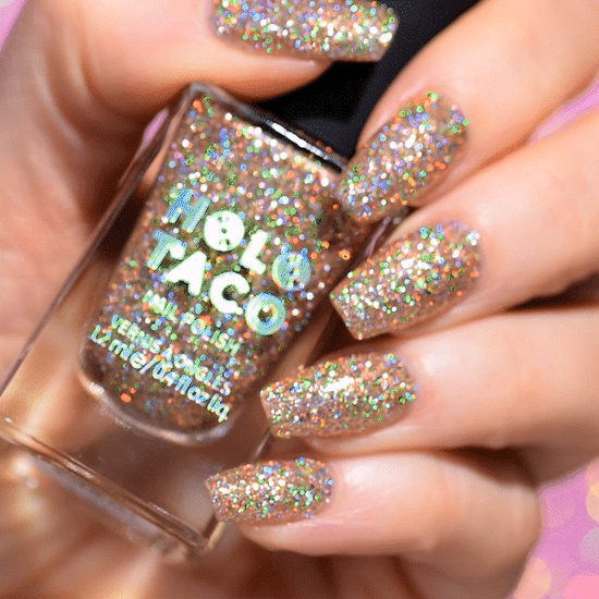 Holo Taco | Coin Toss | Nail Polish | Gold | Glitter - Holographic