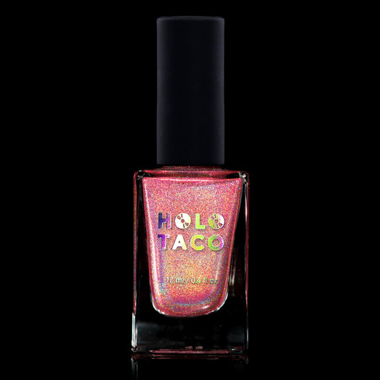 Holo Taco | Coral Chaser | Nail Polish | Pink - Red | Holographic
