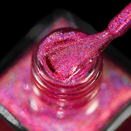 Holo Taco | Hot-Wire Pink | Nail Polish | Pink - Magenta | Holographic