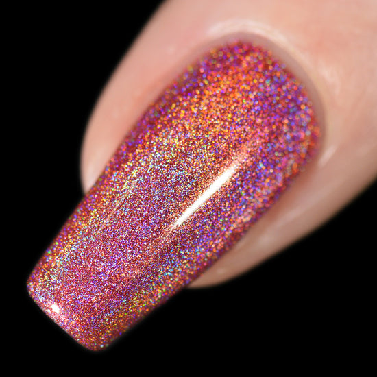 Holo Taco | Coral Chaser | Nail Polish | Pink - Red | Holographic