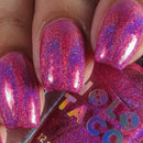 Holo Taco | Hot-Wire Pink | Nail Polish | Pink - Magenta | Holographic